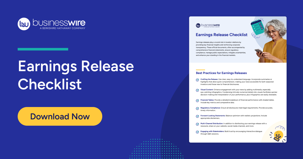 Maximize the Impact of Your Earnings Release